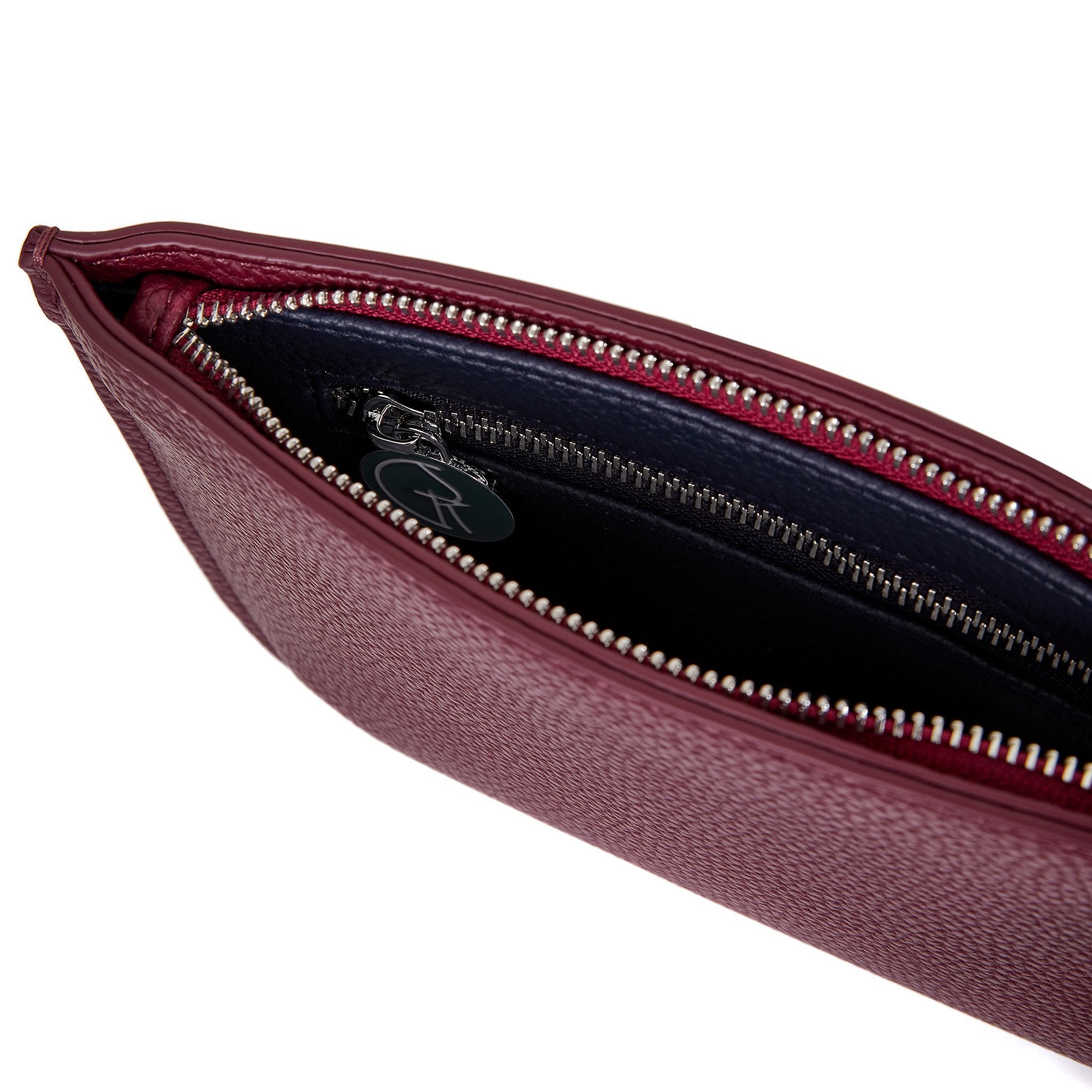 Navy and Burgundy Designer Handbag | The Morphbag by GSK